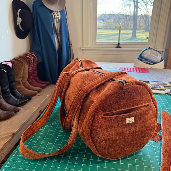 Round Backpack Canvas Bag Sewing Pattern Bag PDF Pattern 2 Sizes ...