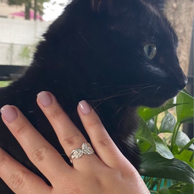 Hemlock Tree Branch Ring, Sterling Silver Ring, Branch Ring, Pine ...