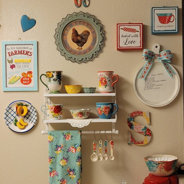 Pioneer Woman Fabric Covered Letters, Ooak, Patchwork, Any Letter ...