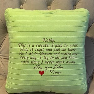 Signature Keepsake Signature Memory Heart Loss of a Loved | Etsy