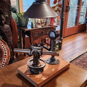 Flickering Flame LED Torch Light for Steampunk Industrial Pipe Lamp ...