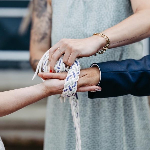 Custom Handfasting Cord: Traditional Celtic Knot, Personalized Wedding ...