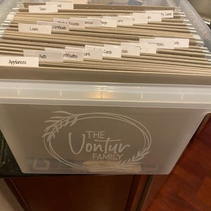 Kids File Box Memory Box Milestone Tote School - Etsy