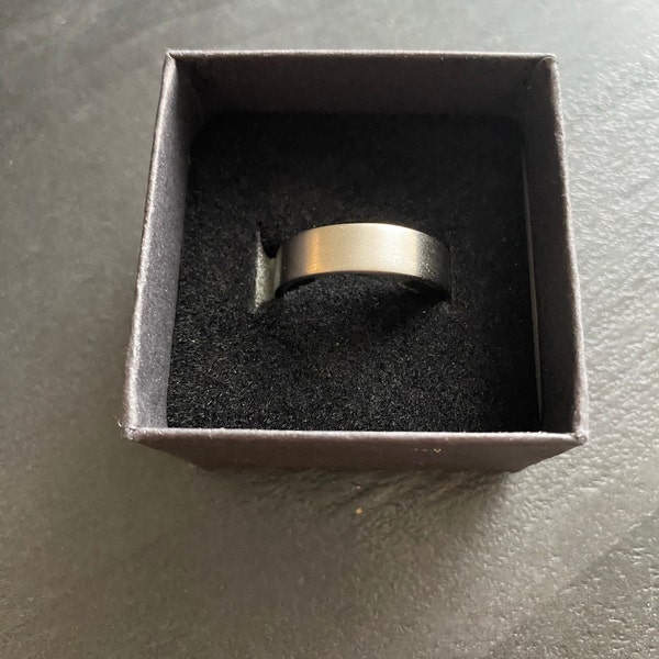 Simple Titanium Ring, Classic Wedding Band, Mens Modern Ring, Womens ...