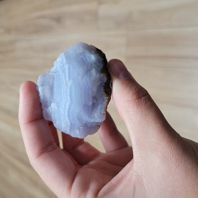 Raw Blue Lace Agate Stone Rough Blue Lace Agate Healing Crystals and ...