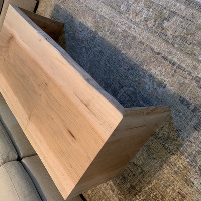 Live Edge Waterfall Maple Coffee Table - Etsy