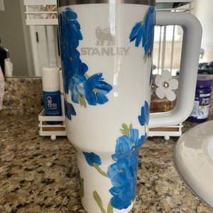 Neutral Floral Painted Stanley 30oz Tumbler - Etsy