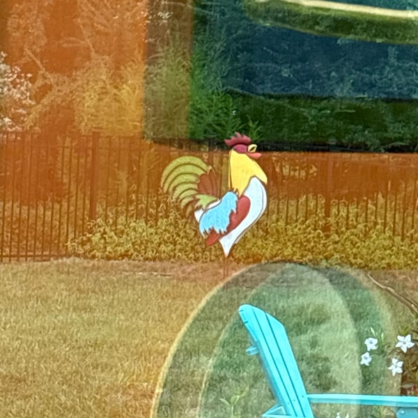 GIANT 5 Ft Tall Rooster Metal Statue Garden Art Yard Chicken - Etsy