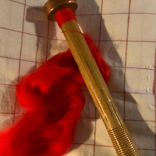 Vintage Antique Wooden Mill Bobbins, Metal Bound Original Patina ...