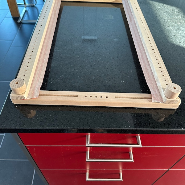 Tambour Embroidery Frame 31" ( 80cm) Wooden Slate Hoop Frame Needlework ...