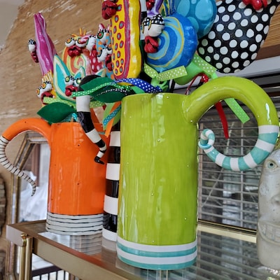 Set of 5 Ceramic Fall Leaf Dishes / Thanksgiving Decor, Hostess Gift ...