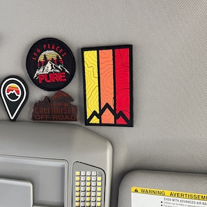 Retro Mountain Topographic Decal - Etsy