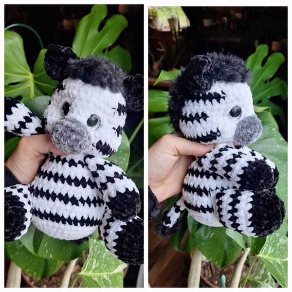Amigurumi Zebra Pattern, Crochet Zebra, Zebra Toy Pattern, Amigurumi ...
