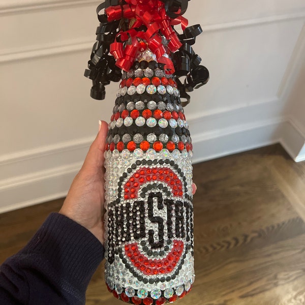 Custom/personalized Bedazzled Bottles. Bed Parties/ Dorm Decor ONE LOGO ...