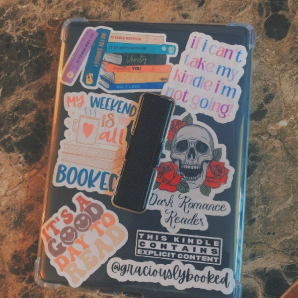 Coho Book Stack Sticker, Vinyl Sticker, Stickers for Laptop, Book Lover ...