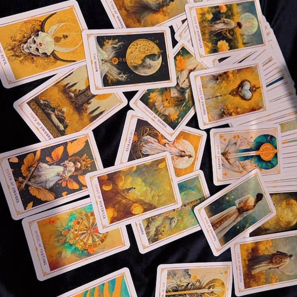 Magic Moon Tarot Guidebook, Tarot Deck Book, Divination Tools, Tarot Cards Detailed Explanations ...