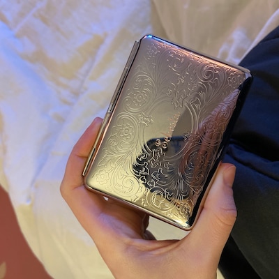 Custom Engraved Cigarette Case Personalized Double Sided 100s Textured ...