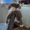 3in1 Highland Cow Folding Baby Blanket Crochet Pattern Scottish Cow ...