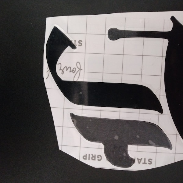 Gothic Font, ONE LETTER ONLY, Name Decal, Personalized, Monogram, Car ...