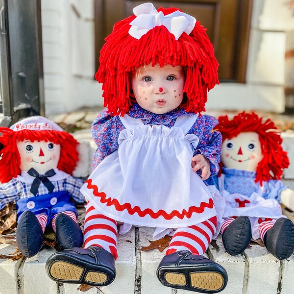 Raggedy Ann Wig Yarn Hat Available in All Sizes - Etsy