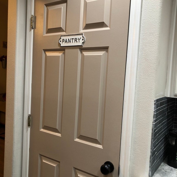 Pantry Sign, Iron Bathroom Sign, Retro Home Decor, Bathroom Decor ...