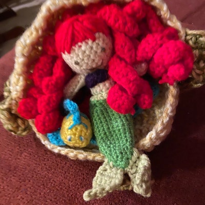 Ariel Crochet Pattern Instant Download Ariel Little Mermaid Amigurumi ...