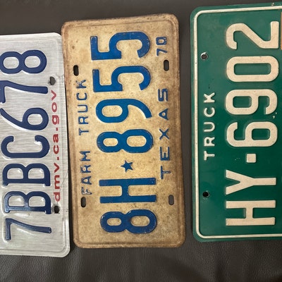 SETS of RUSTIC License Plates-from Different States but Have - Etsy