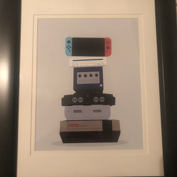 Evolution Console Series Full Set Nintendo Playstation Xbox 3 Prints ...