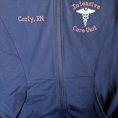 Nurse Jacket Emergency Department Nurse Jacket RN Zip Sweatshirt Nurse ...