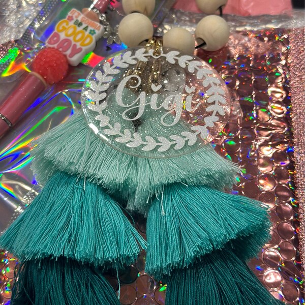 Badge Reel With Beads - Etsy