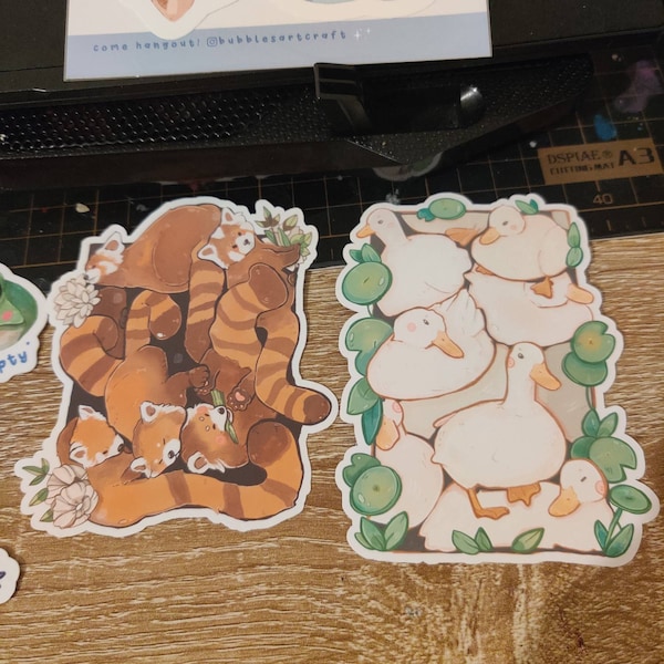 Pile of Ducks Sticker | Duck Sticker | Durable Big Sticker | Laptop ...