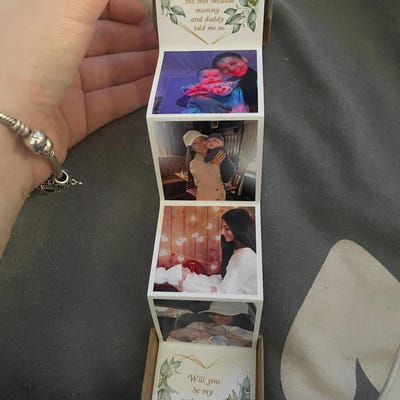 Personalised Photo Pull up Gift Box for Him or Her Birthday ...