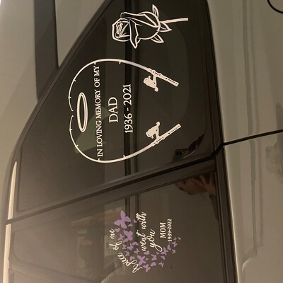 In Loving Memory Decal, Mom and Dad Memorial Decal, Car Decal, Truck ...