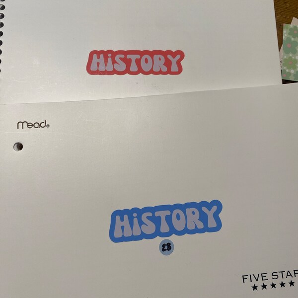 Customisable School Notebook Subject Labels | Back to School ...