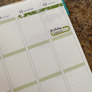 Custom Label Planner Stickers Custom Sticker Sheet 24 Stickers I Will ...