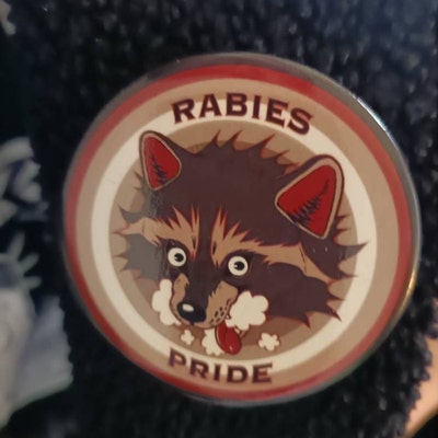 Rabies Pride Button - Etsy
