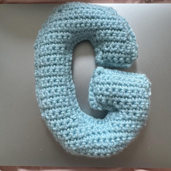 Letter N Crochet Pattern, Stuffed Amigurumi Capital Letters, Crochet ...