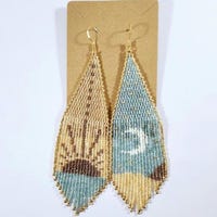 Aurora Borealis North Pole Seed Bead Fringe Earring Pattern, Northern ...