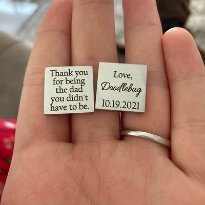 Stepfather of the Bride or Groom Cufflinks for Wedding, Father's Day ...