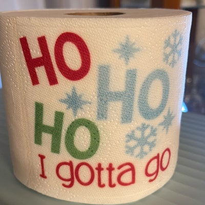 Christmas Toilet Paper and Bathroom Sign Clipart, Funny Christmas ...