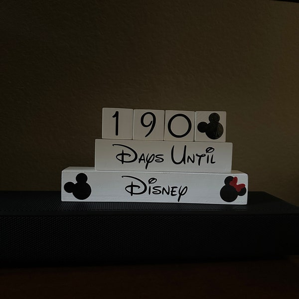 365 Day Disney Countdown Blocks - Etsy