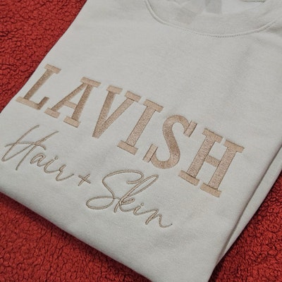 Custom Embroidered Sweatshirt, Custom Embroidered Varsity Crewneck ...