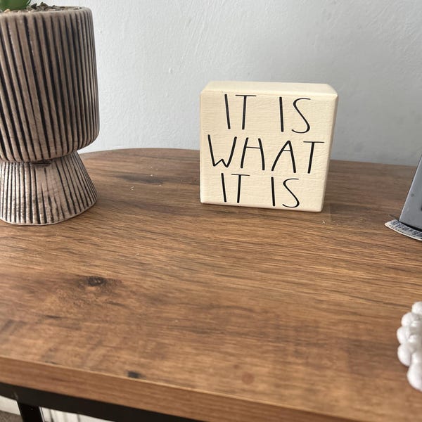 Any Wording - Block Wooden Signs - Personalised - Rae Dunn Inspired ...