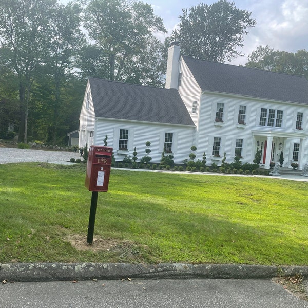 Elizabeth Regina Red ER Post Box - Etsy