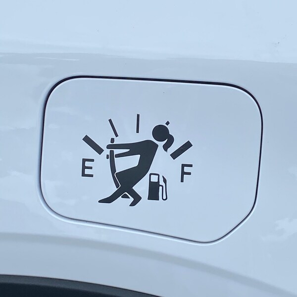 Empty Gas Tank Decal - Etsy