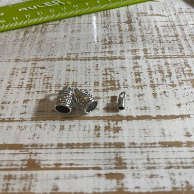 Small Gold Bails 20, Gold Tone Simple Ring Spacer Beads With Bail ...