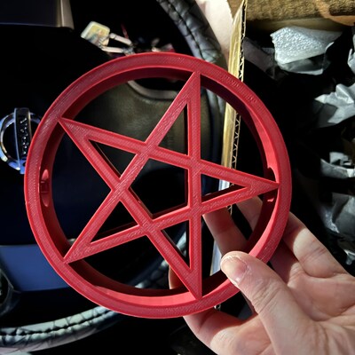 Pentagram Tree Topper Pentacle Reversible Gothic Holiday - Etsy