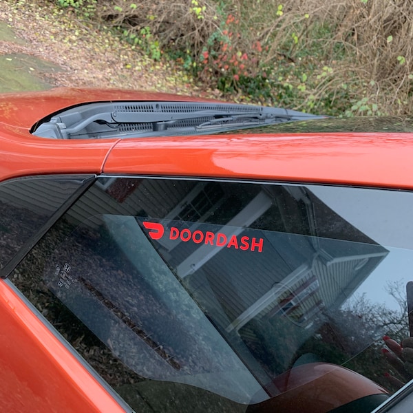 Doordash Logo (long Version) - Vinyl Decal Sticker - Etsy