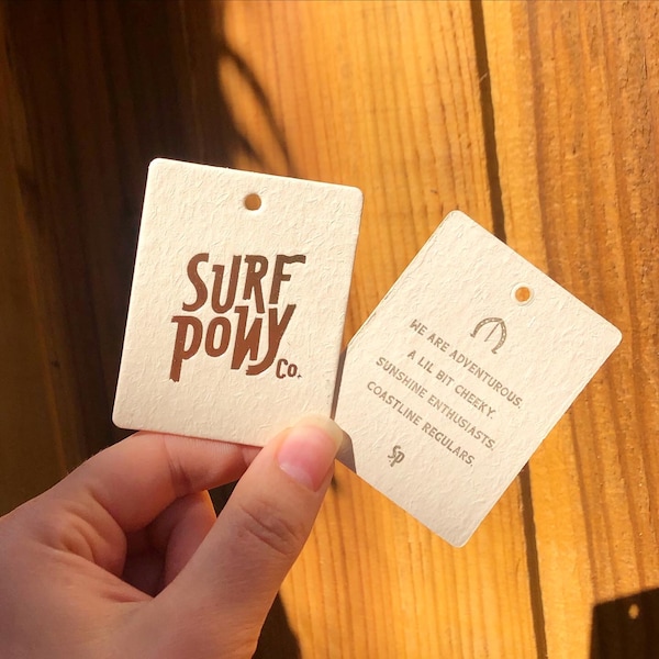 Set of 1000, Custom Hang Tag, With String, Personalized Paper Hang Tag ...