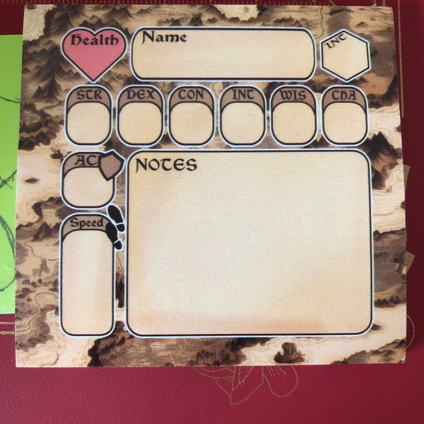 NPC D&D Sticky Notes: 3"x3" Dungeon Master Gift - Etsy